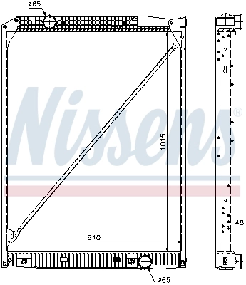 67189 NISSENS Radiador