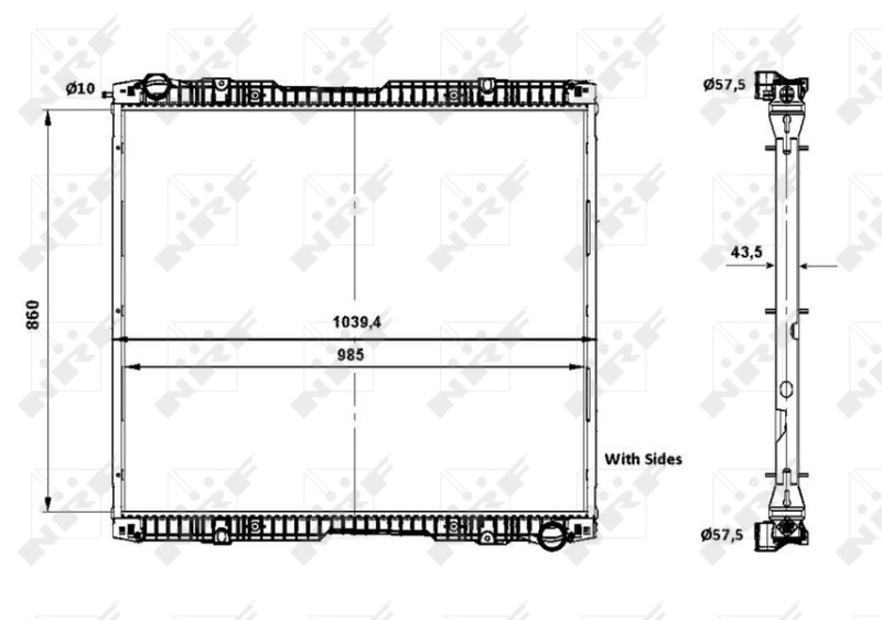 9425003103 MERCEDES Radiador calefacción