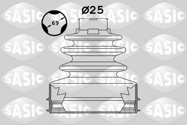 31607591694 BMW Juego de fuelles, árbol de transmisión delantero